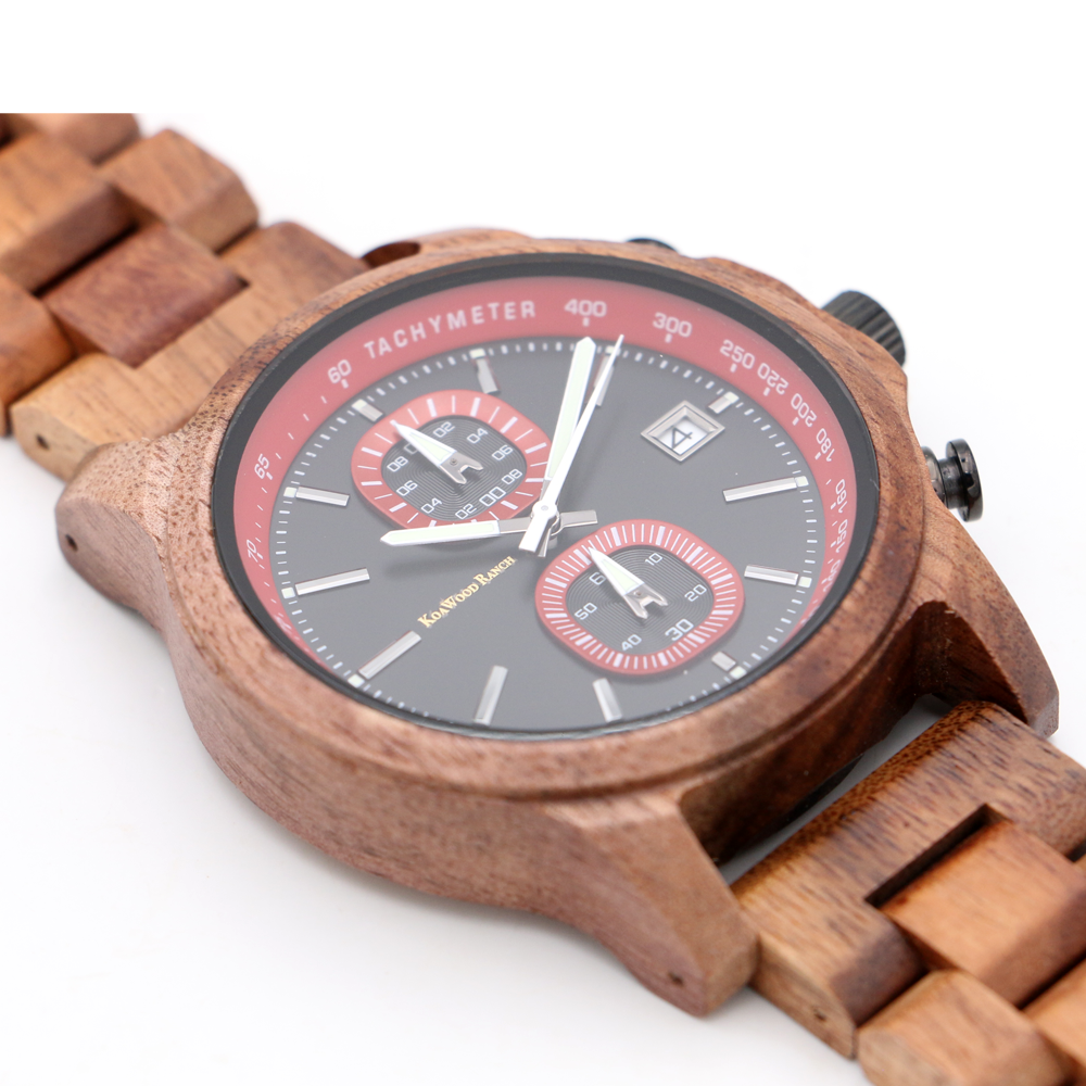 Mana Koa Wood Watch - Blue | KoaWood Ranch